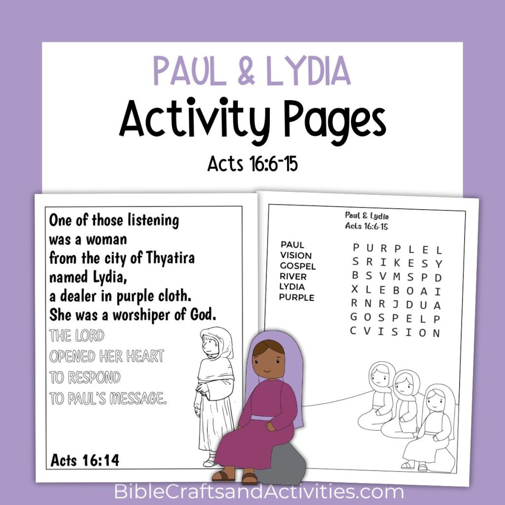 Bible Activity Pages Archives - Bible Crafts Shop