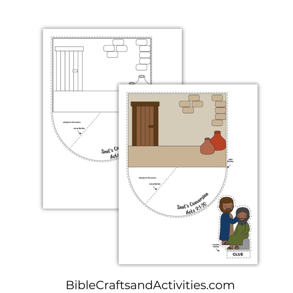 Saul's Conversion Craft - Bible Crafts Shop