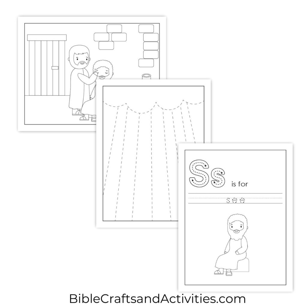 Saul's Conversion Activity Pages - Bible Crafts Shop