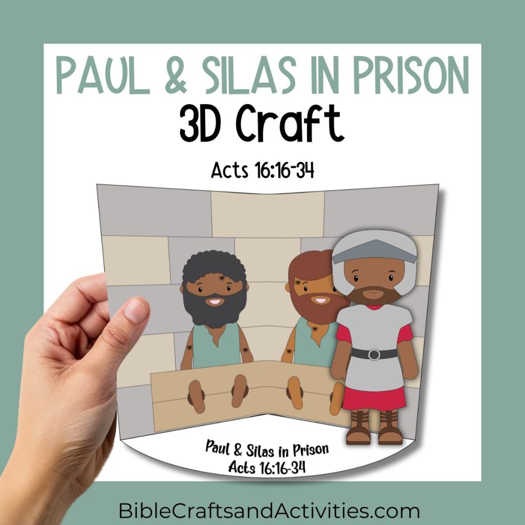 Paul and Silas in Prison Craft - Bible Crafts Shop