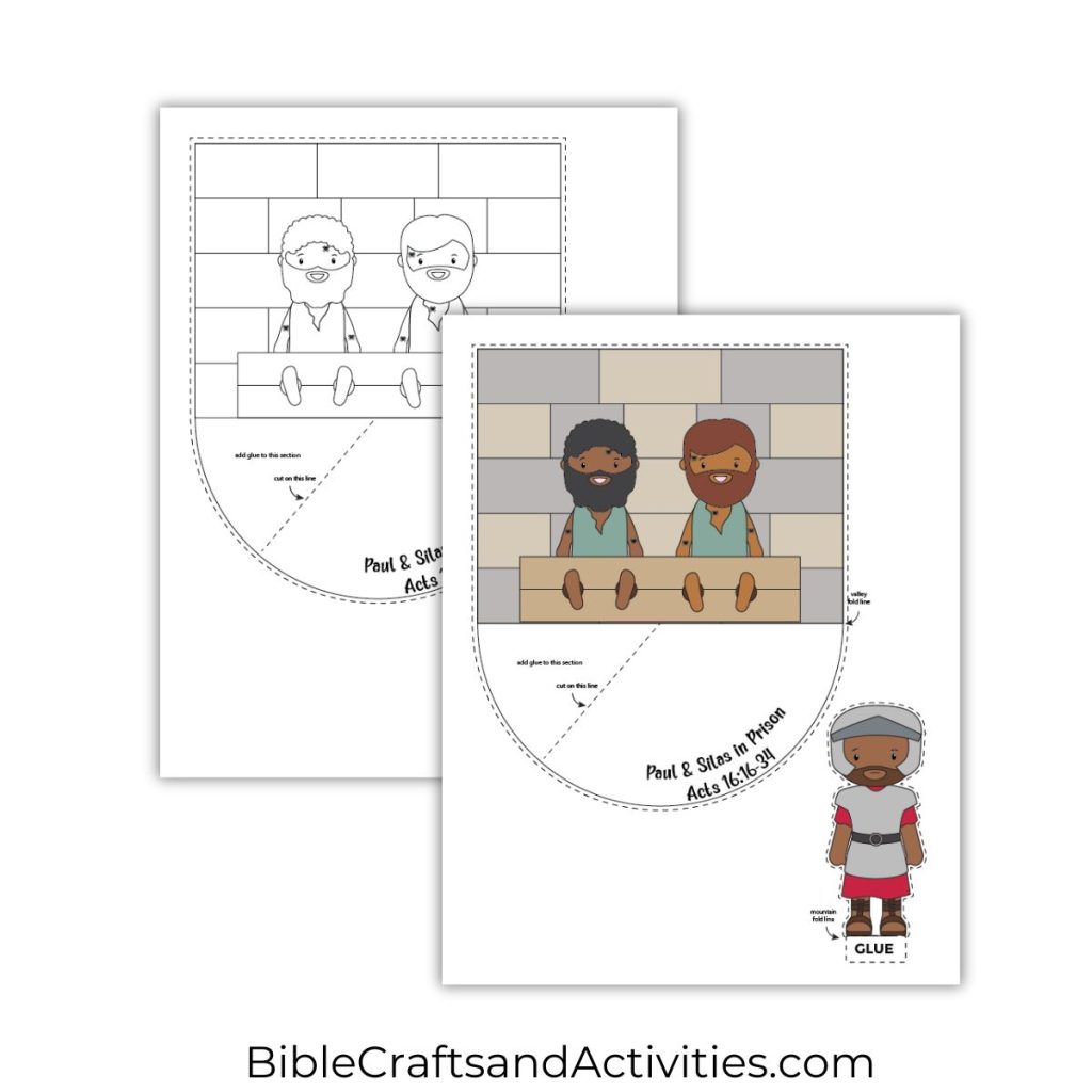 Paul and Silas in Prison Craft - Bible Crafts Shop