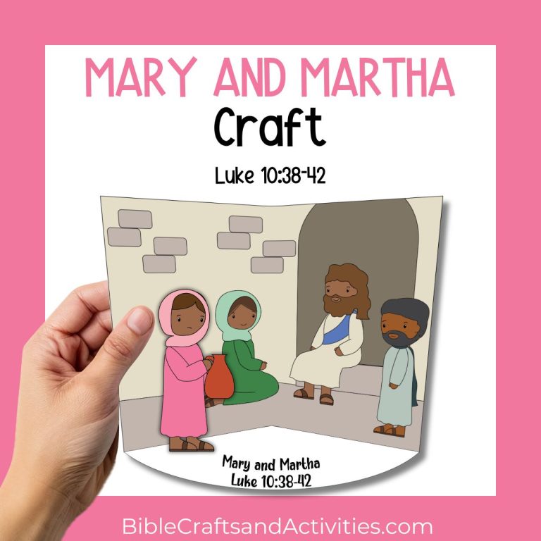 Mary and Martha Craft - Bible Crafts Shop