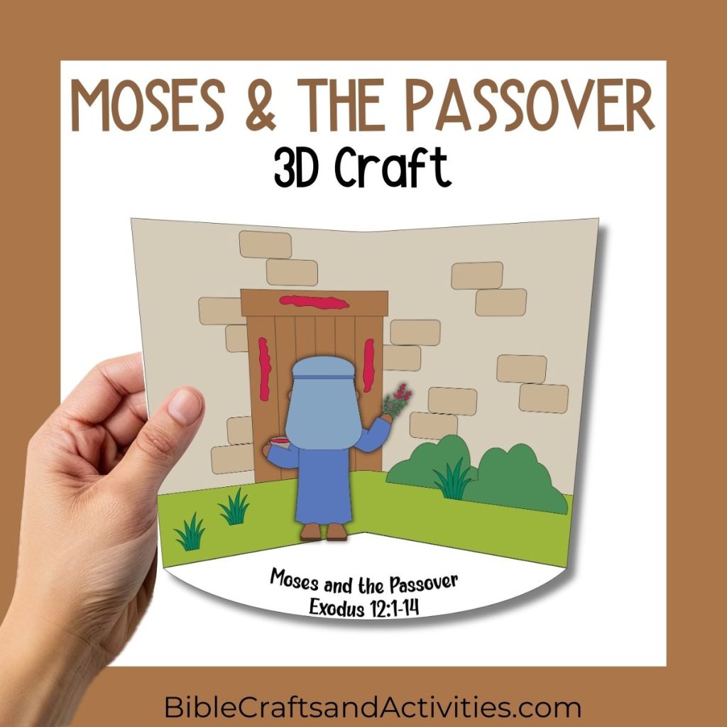 Moses and the Passover Craft - Bible Crafts Shop